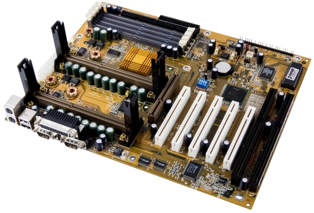 GIGABYTE GA-6BXD SOCKET Slot 1 ATX Server Mainboard w/ SDRAM PCI ISA £ ...