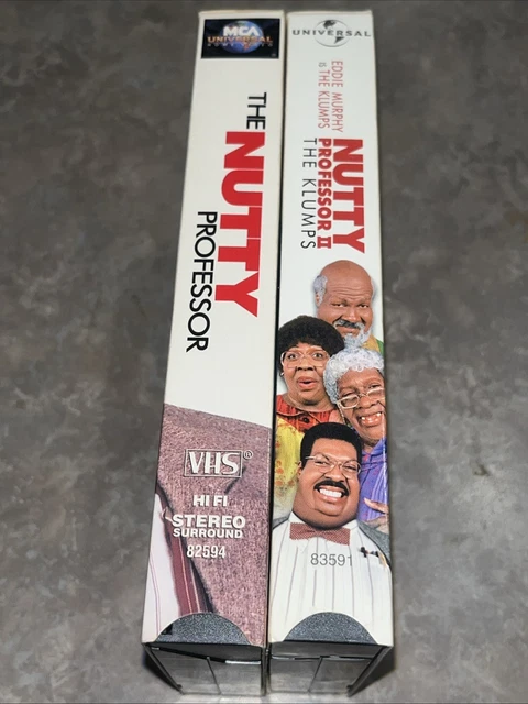 THE NUTTY PROFESSOR 1 & 2 VHS Eddie Murphy ***TESTED*** £5.11 - PicClick UK