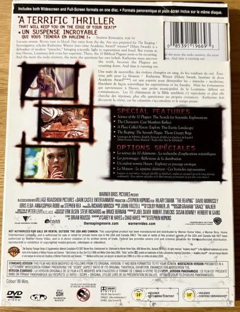 THE REAPING (DVD, 2007) Horror w/ Slipcover Hillary Swank $9.34 ...