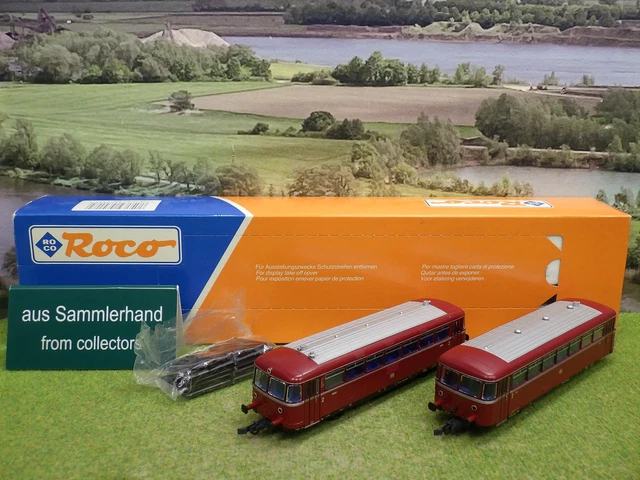 ROCO 43018 H0 Triebwagen Schienenbus mit Beiwagen in OVP (RK) S1034 EUR ...