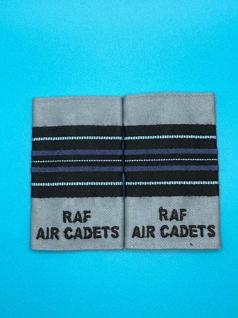 RAF AIR CADETS - RAFAC - Squadron Leader Wedgewood Blue Rank Slides ...
