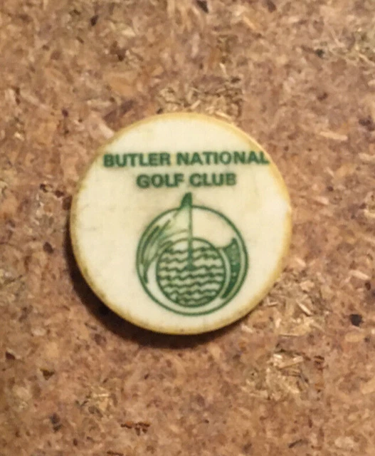 BUTLER NATIONAL GOLF Club Chicago Golf Ball Marker / Wrongway052 $9.99 ...