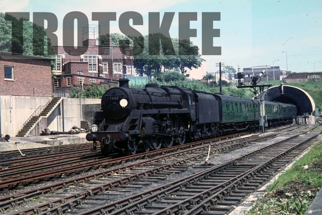 35MM SLIDE BR British Railways Steam Loco 73155 Class BR5 c1965 ...