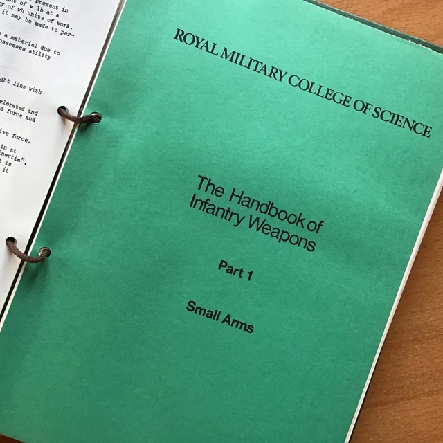 ORIGINAL BRITISH FIREARMS History Book: Rmcs Handbook Of Infantry ...