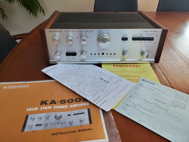 KENWOOD KA-5002 VINTAGE Solid State Made in Japan Stereo Amplifier £156 ...