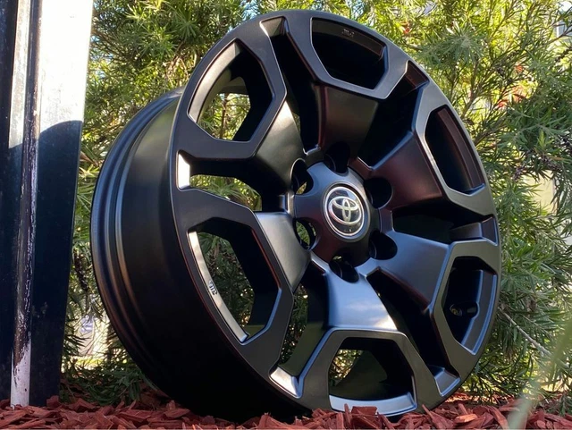 4X GENUINE TOYOTA HILUX SR5 2021 BLACK 18" Wheels HILUX 4WD PRADO RIMS ...