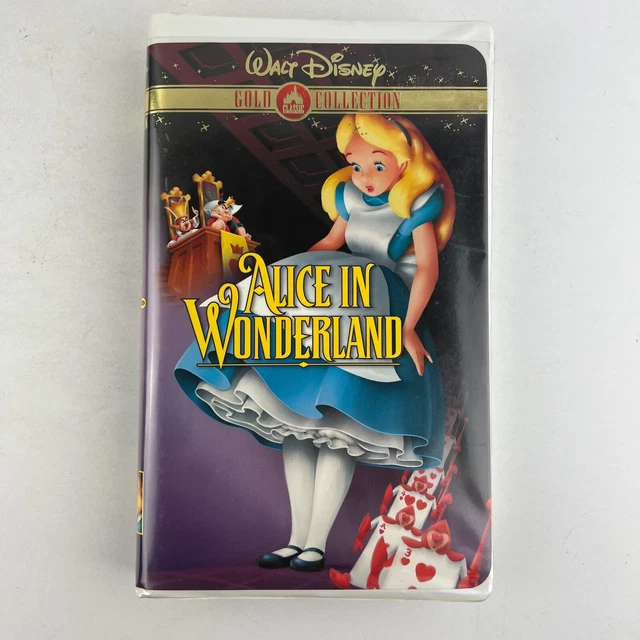 WALT DISNEY CLASSIC Gold Collection Alice In Wonderland VHS Video Tape Clamshell EUR 4,62 ...
