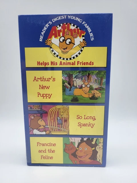 ARTHUR HELPS HIS Animal Friends VHS Video Tape Aardvark Marc Brown 2002 ...