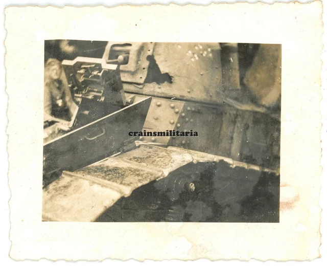ORIG. FOTO FRANZ. Beute Panzer Renault FT-17 Tank Char Wrack in ...