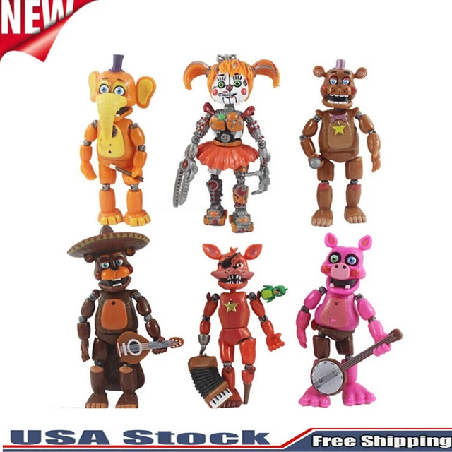 FIVE NIGHTS AT Freddy's FNAF Pizzeria Simulator Action Figures 6Pcs ...