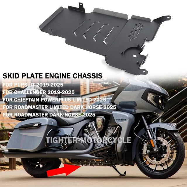 FOR INDIAN PURSUIT / Challenger Lower Skid Plate Engine Bottom Chassis ...