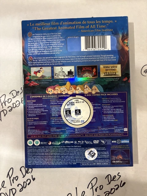 DVD / BLU Ray Disney's Snow White And The Seven Dwarfs Diamond Edition ...