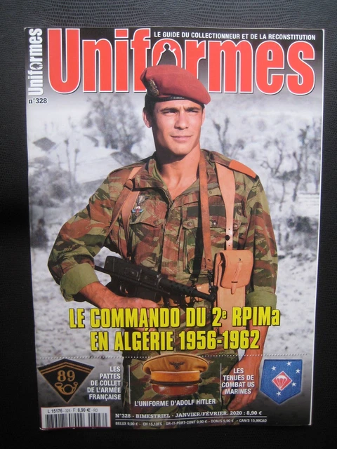 GAZETTE DES UNIFORMES n° 328 - COMMANDO 2e RPIMA ALGERIE 1956-62 ...