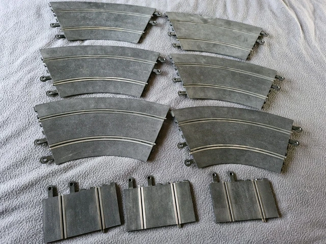 SCALEXTRIC/ TRI-ANG VINTAGE RUBBER BENDS AND STRAGHTS TRACK 1960s X9 ...