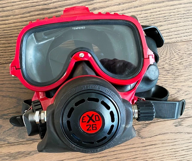 KIRBY MORGAN EXO 26 Full Face Dive Mask - Red $1,000.00 - PicClick CA