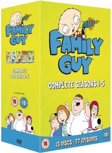 FAMILY GUY SEASONS 1-5 DVD Box Set - UK Complete Series Collection £116 ...