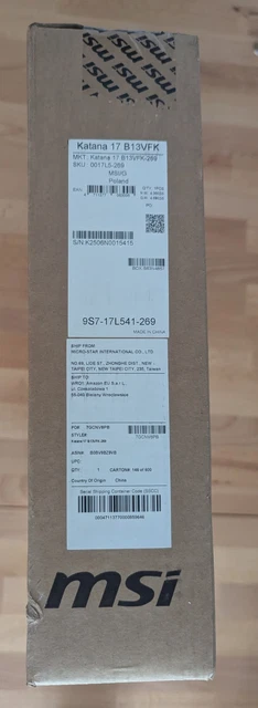 MSI KATANA 17 Gaming-Laptop, Intel Core i7-13620H, NVIDIA RTX 4060 ...
