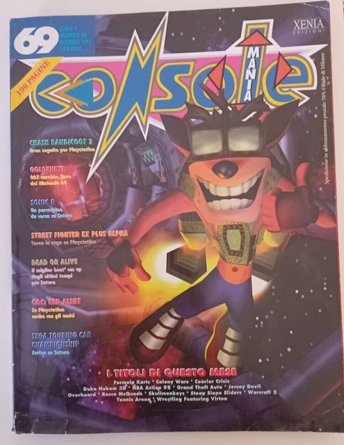 CONSOLE MANIA XENIA N°69 Dic. 1997 Retrogame-N64-Playstation Goldeneye ...