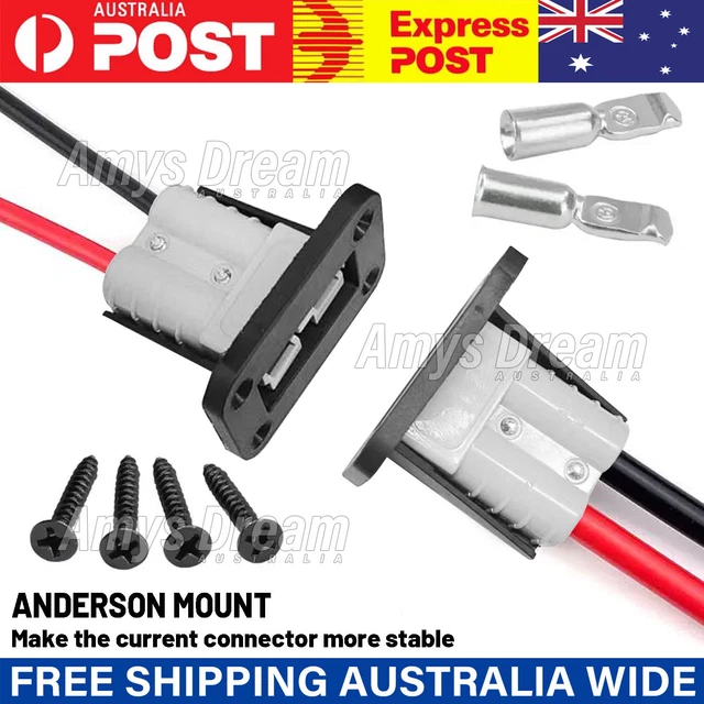 FOR 50A ANDERSON Connectors Type Plug Connector Mount Power Outlet MEL ...