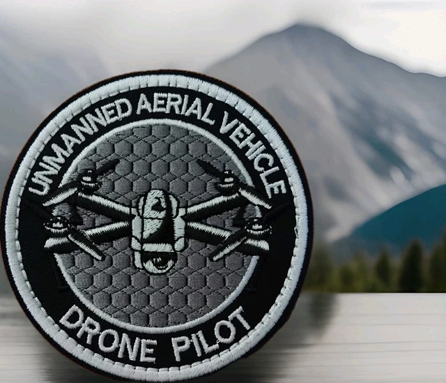 POLICE AUV DRONE Pilot Hook Backed Patch £6.96 - PicClick UK