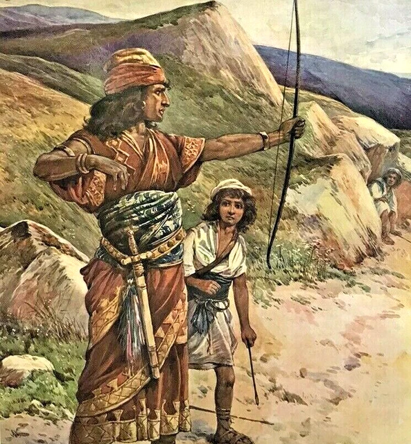 VINTAGE RELIGIOUS BIBLE Sunday School Poster Jonathan David Field ...