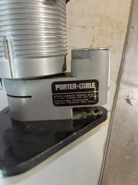 PORTER CABLE OFFSET Base w/3102 HD Motor Laminate Trimmer Router USA ...