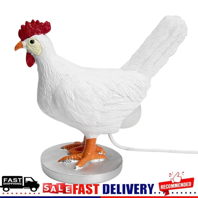 CHICKEN EGG LAMP Resin Chicken Night Light Hen Laying Egg Lamp Gift for ...