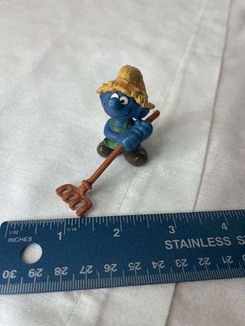 VINTAGE SCHLEICH SMURF Figure Farmer Hardee’s/Carl’s Jr. 1980s $9.99 ...