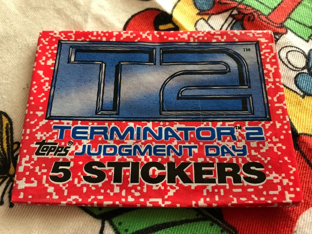 TERMINATOR 2 JUDGEMENT Day T2 Stickers Pack NEW SEALED EUR 5,16 ...