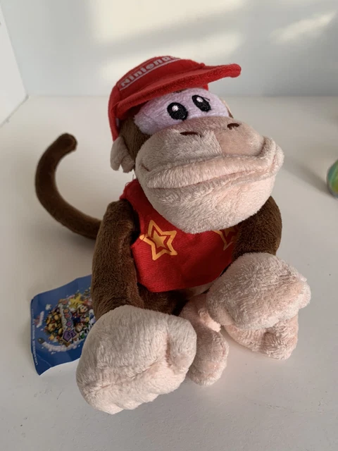 SUPER MARIO PARTY 5 Plush Diddy Kong Hudson Soft 2012 7” RARE New Doll ...