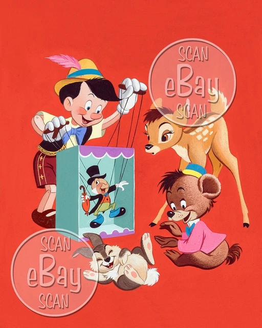 RARE! WALT DISNEY'S PETER PAN Cartoon 8 X 10 Color Photo TINKERBELL ...