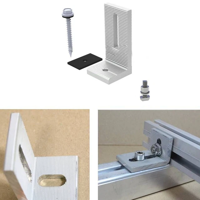 SUPPORT DE MONTAGE de toit sécurisé pour toits en tôle inclinés ...