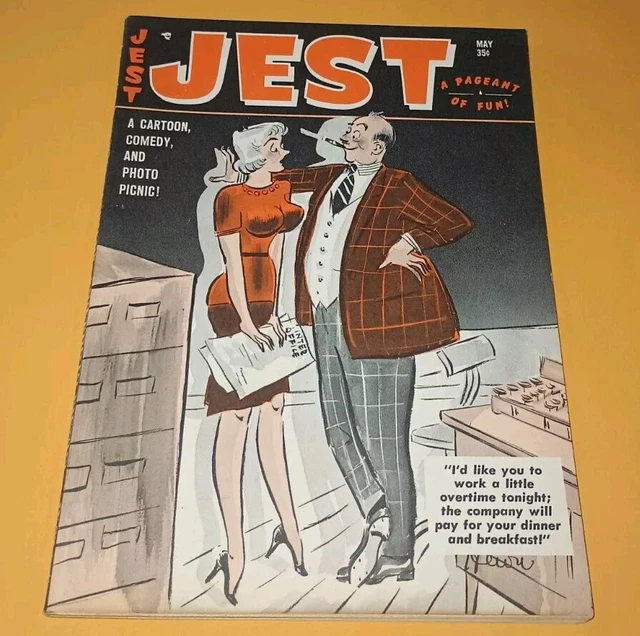 1960S JEST MAGAZINE VINTAGE MENS PULP MAGAZINE Bill Ward Smut Pin Ups ...