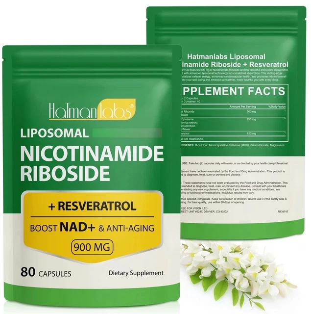 NAD+ SUPPLEMENT FOR Anti-Aging Energy Focus Nicotinamide Riboside ...