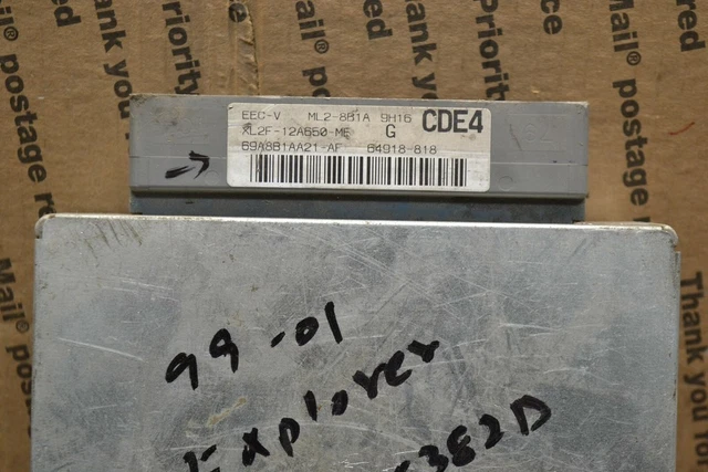 1999-2001 FORD EXPLORER Engine Control Unit ECU XL2F12A650ME Module 190 ...