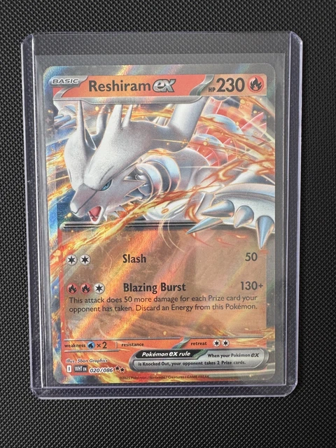 RESHIRAM 020/086 EX - White Flare English Pokemon TCG Near Mint Pack Fresh £1.75 - PicClick UK