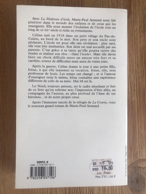 LA MAÎTRESSE D'ÉCOLE de Marie-Paul Armand EUR 2,00 - PicClick FR