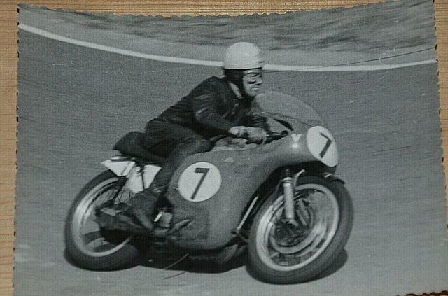 40320 MOTORCYCLE RACING Photo Race Jack Ahearn Australia 1962 Bikephoto ...