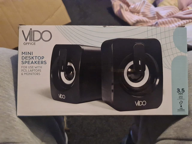 VIIDO HOME OFFICE mini USB Desktop Speakers 3.5mm Jack Plug with in ...