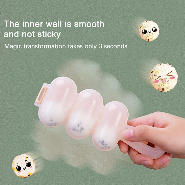 RICE BALL MOLDS Shaker DIY Sticky Rice Molds Kitchen Tool Rice Ball ...