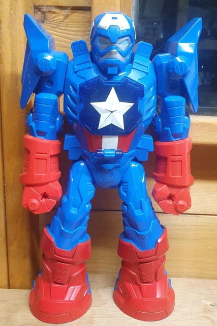 IMAGINEXT PLAYSKOOL MARVEL Heroes CAPTAIN AMERICA MECH ARMOUR 12" titan ...