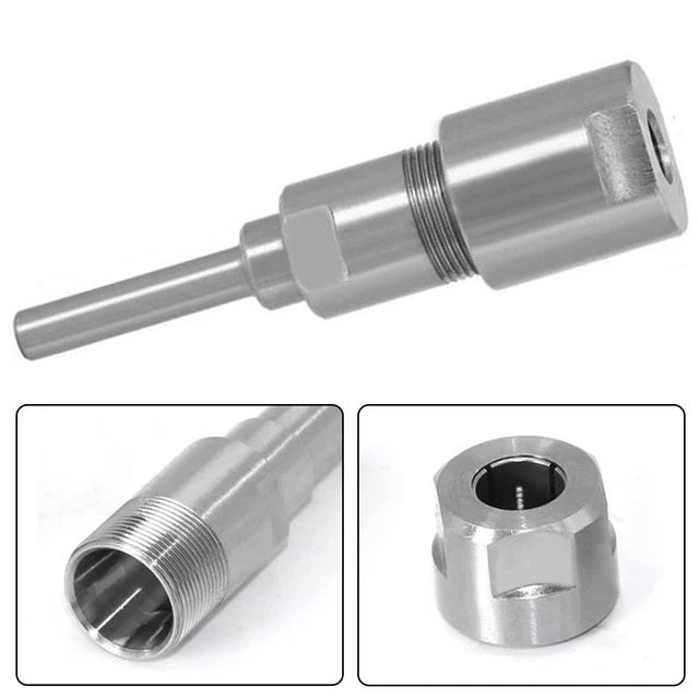 TIGE D'EXTENSION COLLET de routeur avec adaptateur pour tige 14 pouces ...