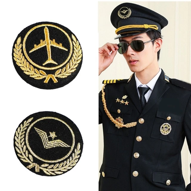 MARINE CAPS BADGE with Embroidered Designs for Maritime Event Costume ...