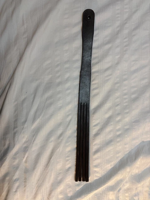 SCOTTISH SCHOOL TAWSE 4 tail severe vintage heavy leather £89.00 ...