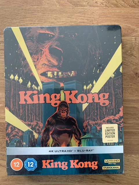 KING KONG 4K Ultra HD Blu ray steelbook UK Limited edition with poster ...