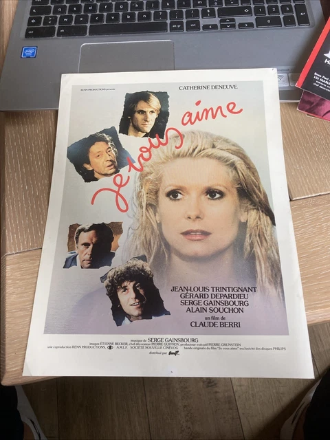 ANCIENNE AFFICHE ORIGINALE DE FILM Cinéma Deneuve Gainsbourg Depardieu Berri EUR 11,48 - PicClick FR