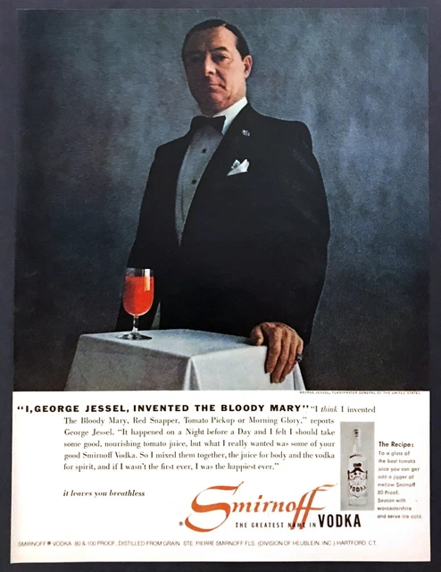 1979 TOASTMASTER GENERAL George Jessel photo Smirnoff Vodka vintage ...