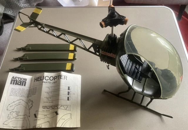 ACTION MAN HELICOPTER vintage Palitoy complete original 1970s £69.99 ...