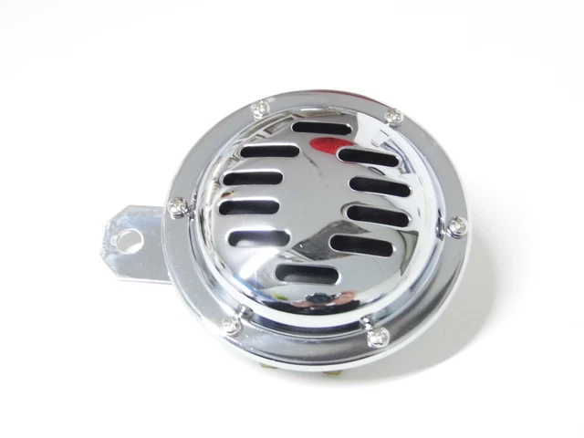 TRIUMPH TIGER CUB ELC14 Universal 100mm Diameter Chrome 12 Volt Hooter Horn £12.32 - PicClick UK