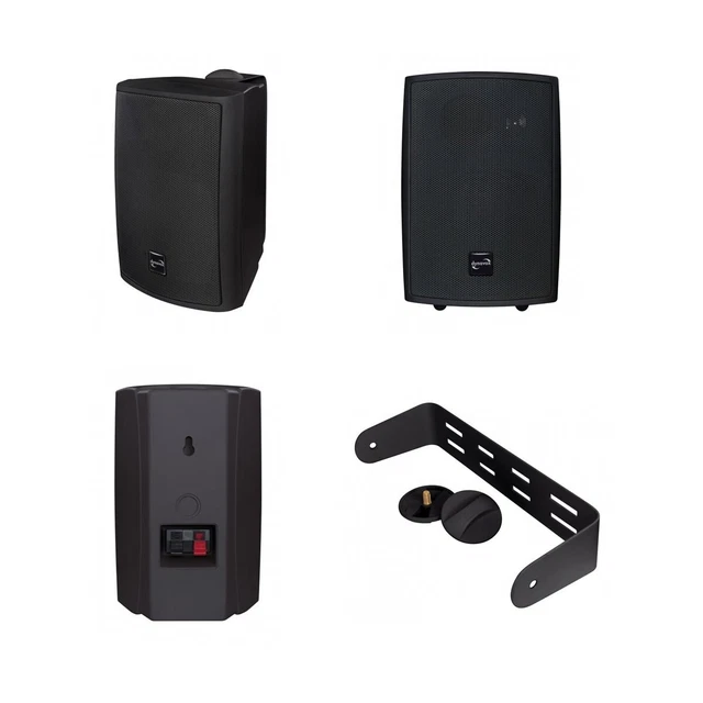 DYNAVOX PB402 HIFI Box With Wall Mount Black 1 Pair 207172 £71.74 - PicClick UK